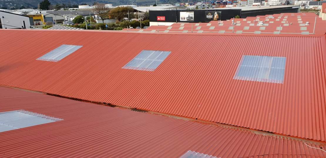 Pioneer Red Re-Roofing Work at the Tannery - Roofline Canterbury