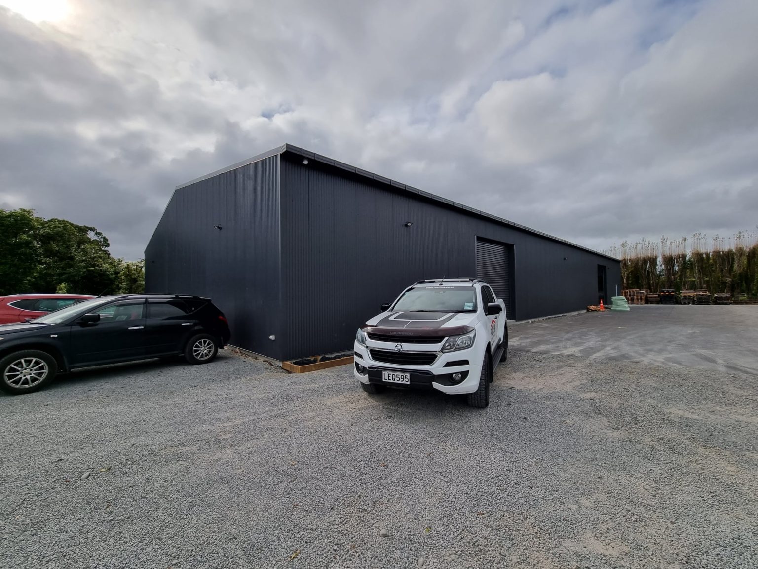 Large shed in corrugated Grey Friars - Roofline Canterbury